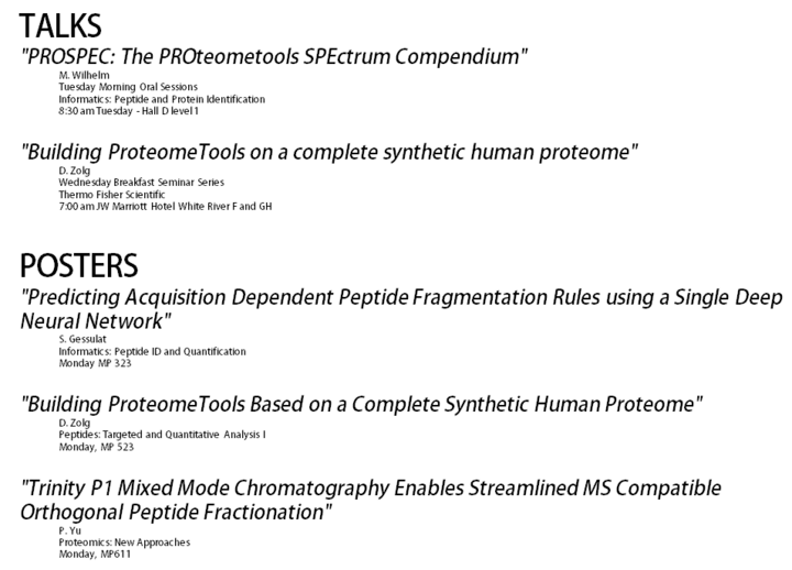 News: ProteomeTools